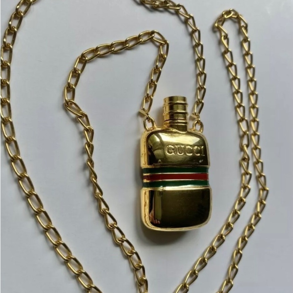 Gucci Necklace. Gold Tone And Classic Color Band And … - Gem